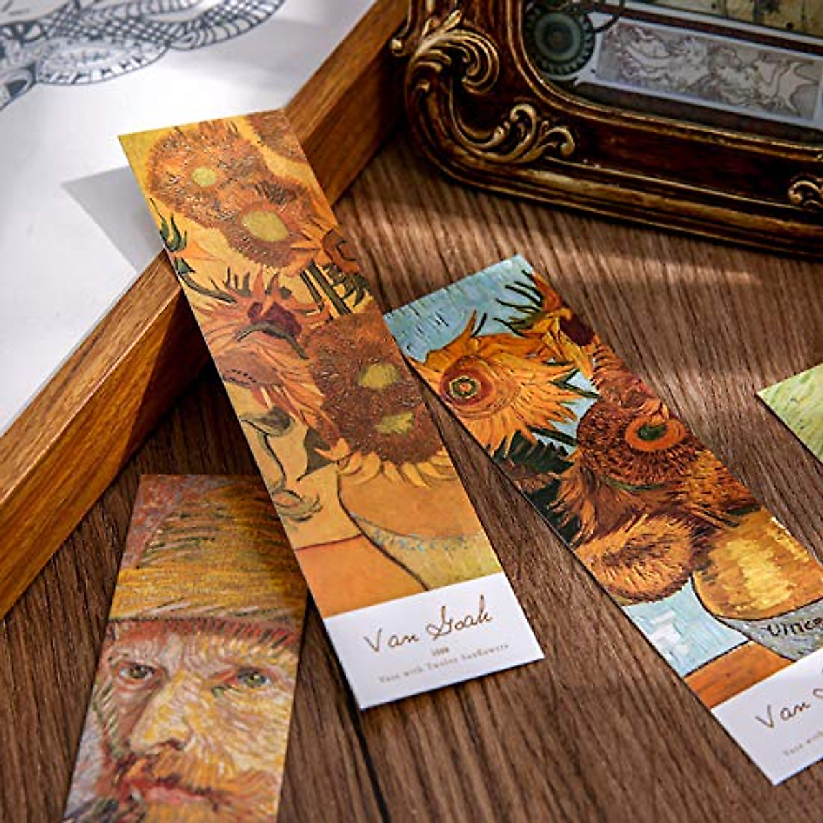 Van Gogh Monet Masterpiece Bookmarks for Women Men Kids Boys Girls Children Teens