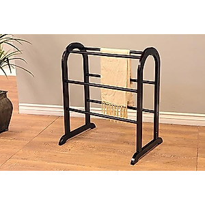 Frenchi Home Furnishing Quilt Rack, Cherry Finish