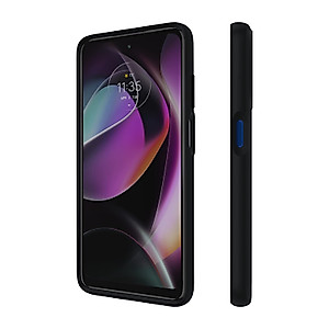 Motorola Moto G 5G (2022) Protective Case (Black) + 9H Glass Screen Protector + TurboPower 20W Charger and 3.3ft USB-C Cable