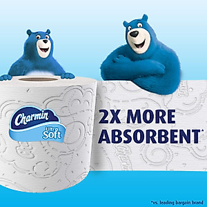 Charmin Ultra Soft Bathroom Tissue, 4 Count (Pack of 1), White 4 per Pack