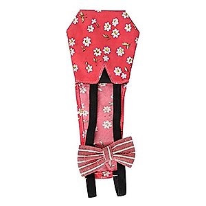 Unibell Pet Poultry Diapers Washable Portable Nappy for Goose Duck Chicken Pigeon (Red M)