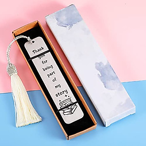 Thank You Bookmark Retirement Gifts for Women Men Book Lovers Graduation Christmas Birthday Thanksgiving Teachers Day Going Away Leaving Gifts for Teacher Tutor Coworkers Colleagues Best Friends