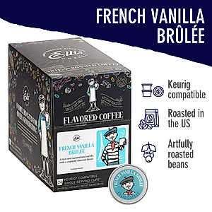 Ellis Coffee - French Vanilla Brulée - Single Serve Coffee Pods - For Use in Most K-cups and Keurig 2.0 Brewers - 24 Coffee Pods