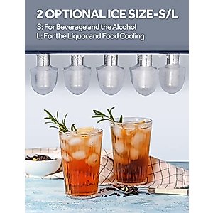 Ice Maker Countertop Machine with Self-Cleaning Function，26LBS in 24 Hours, 9 Bullet Cubes Ready in 6 Mins, Compact Ice Cube Maker with Ice Scoop & Basket for Home Kitchen Office Bar (Black)