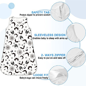 Baby Wearable Blanket Sleeping Bag, Sack, Unisex Baby Stuff, Goth, 0-6M