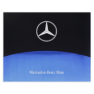 Mercedes-Benz Man Gift Set - Iconic Fragrance with EDT Spray, Shower Gel, Aftershave for Men - Long Lasting Aromatic Woody Fruity Mens Cologne - 3 pc