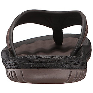 Dr. Scholl's Shoes Men's Donnar Flip Flop, Brown/Black, 11 M US