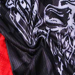 Shenshan Cycling Jersey Men USA Bike MTB Bicycle Wear Cycling Clothing Black Red XXL