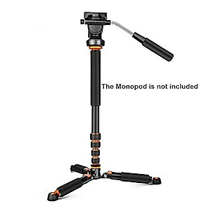 Bestshoot Desktop Mini Tripod Load 3KG Universal 3 Legs Monopod Base Stand Unipod Support Compatible with Canon 60D 60D 5D Nikon D90 Sony A58 A7RII DSLR Cameras Video Micro Shooting