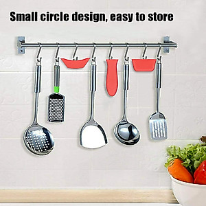 Emoly Silicone Hot Handle Holder, 3 Pack Pot Holders Cover Rubber Hot Resistant Non Slip Pot Holder Sleeves for Cast Iron Skillets Metal Frying Pans Aluminum Cookware Handles (Red), 12 (Emoly)