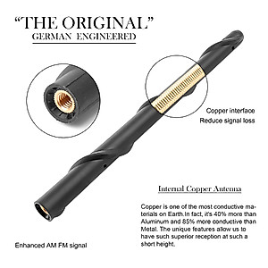 Short Antenna for Ford F150 2009-2024, Ford F250 F350 2017-2024, Truck Antenna Ford F150, 7 Inch F250 F350 Bronco Stubby Antenna Replacement, Ford F150 Accessories