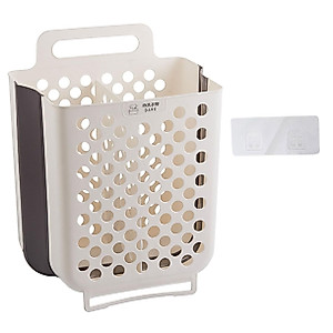Alipis 1 Set Wall Hanging Laundry Basket Plastic Laundry Basket Laundry Storage Basket Plastic Bins Storage Baskets Large Wall Mounted Laundry Basket Wall Laundry Hamper Clothes Basket Pp