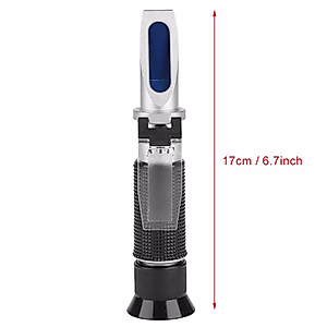 Professional Hand Held Accurate Refractometer Salinity Refractometer 0-100‰ Cutting Oil Fluid Refractometer 0-32%(#1)