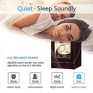 JQUEEN Double Watch Winder with Quiet Japanese Mabuchi Motor