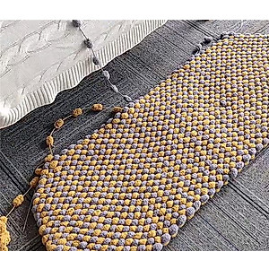 3 Rolls Pomp-A-Doodle Yarn,100% Polyester Jelly Bean POM-POM Ball Yarn for Crochet Knitting Handcraft Mat Pet Nest 450g (Quiet Night)