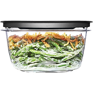 Utensilux Rubbermaid Premier Extra Large Size Container Bundle Set One Each Of, 9 Cup and 14 Cup Premier Flex & Seal Food Storage Set, Tritan Containers, Grey Flex and Seal Lids, 4 Piece Bundle Set