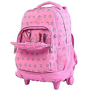 Totto Morral Rue Bomper Ruled Backpack with Wheels, Adults Unisex, Pink (Pink), One Size