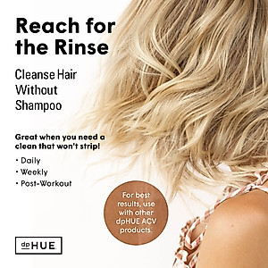 dpHUE Apple Cider Vinegar Hair Rinse - 8.5 oz, Pack of 2 - Shampoo Alternative & Scalp Cleanser - Removes Buildup & Protects Natural Hair Oils