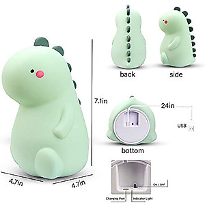 REXY Dinosaur Night Light for Boys & Girls - Dinosaur Room Decor for Boys Night Light Baby Night Light Kids Toddler Boy Toys Dinosaur Toys for Kids 3 5 - Kids Room Decor (Usb rechargable)