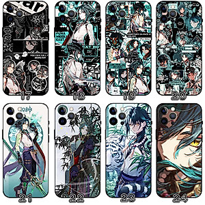 RegisBox Xiao Phone Case Yaksha Xiao Phone Cover Liyue Adeptus Xiao Mains Gifts Multicolor