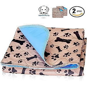 Super Absorbent Washable Pee Pads for Dogs Large 35 x 31 (2-Pack) Puppy Pads pet Training Pads Reusable Pee Pads for Dogs 100% Waterproof Dog Puppy Pee Pads Extra Large Wee Wee Pads for Dogs pet Peed