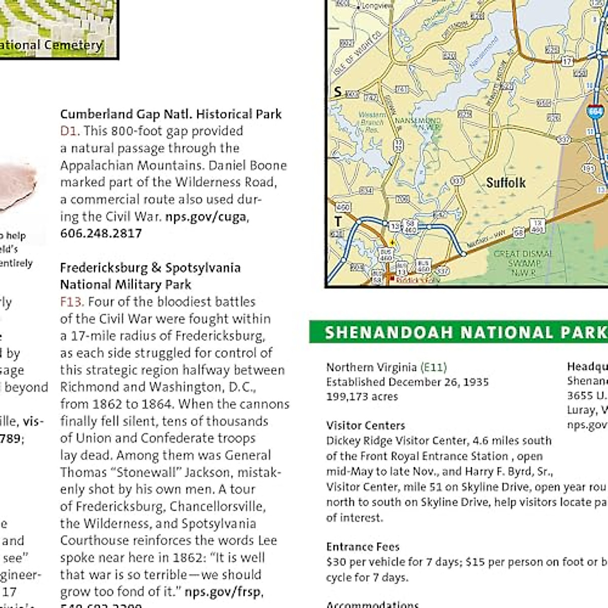 Virginia Map (National Geographic Guide Map)