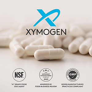 XYMOGEN NAC N-Acetyl-Cysteine 600mg - Cardiovascular, Antioxidant, Liver Detox + Immune Support Supplement - Supports Glutathione Synthesis - Non-GMO NAC Supplement (60 Capsules)