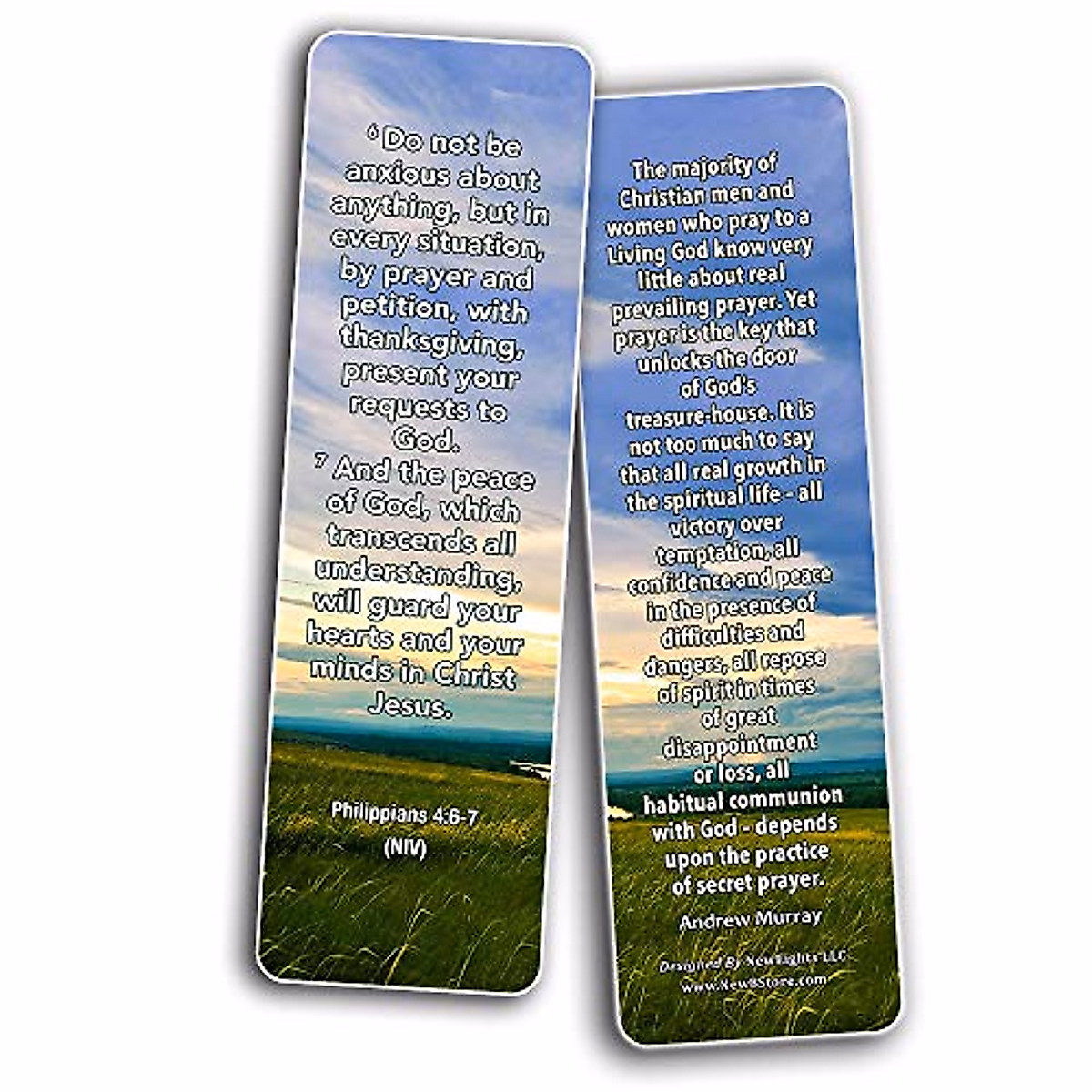 The Serenity Prayer Bookmarks (60 Pack) - Serenity Prayers That are Simple and Easy to Memorize