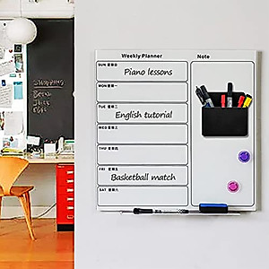 VieFantaisie Magnetic Dry Erase Marker Holder, Magnetic Marker Holder, Whiteboard Marker Holder, Magnet Pen Holder for Fridge, Whiteboard, Locker, School, Office, Home, Magnetic Cup, 1 Pack, Black