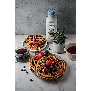 Lifeway Organic Whole Milk Kefir - 10g Protein, 12 Live Active Probiotic Cultures, Up to 99% Lactose Free, Gluten Free - Plain, 32 oz