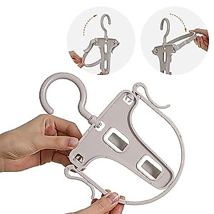 NOTRYA Wall Mounted Drying Rack, High-Neck Sweater Hanger Closet Organizers Collapsible Hooded Sweater Hangers Clothes Drying Rack Folding