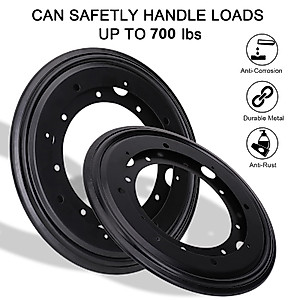 3Pack 8 Inch Lazy Susan Hardware 5/16”Thick Heavy Duty Lazy Susan Turntable Rotating Ball Bearing Plate 700lbs Capacity Lazy Susan Swivel Base Plate for Serving Trays, Kitchen Cabinet, Craft