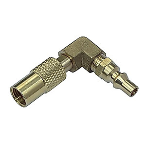 METER STAR 8 FEET QCC1 Propane Regulator Low Pressure with Hose Plus 1/4" Quick Connect Propane Elbow Adapter Converter for 17" and 22" Blackstone Tabletop Camper Grill