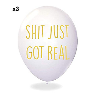 Rude Graduation Balloons - Pack of 12 Premium White And Black Funny Balloons - Class of 2023