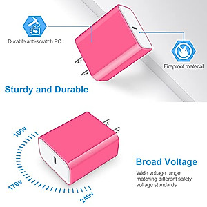 USB C Charger,20W Cube Charger Compatible with iPhone 14/13 Pro Max,Power Delivery 3.0 Fast Charger Type C Charger for Galaxy S23 S22 S21 S20 A14 A13 S10 S9 A01 A11 A21 A51 A71 A20 A50 Note20,Pixel 7