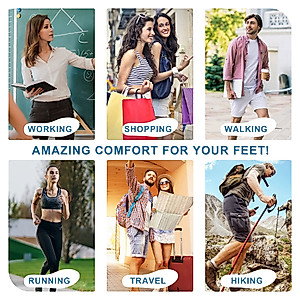 2 Pair -Shoe Inserts for Womens Memory Foam Insoles,Replacement Insoles for Work Boots Running Shoes, Cushion Shock Absorbing for Foot Pain Relief, Comfort Breathable Inner Soles 38EU,US7