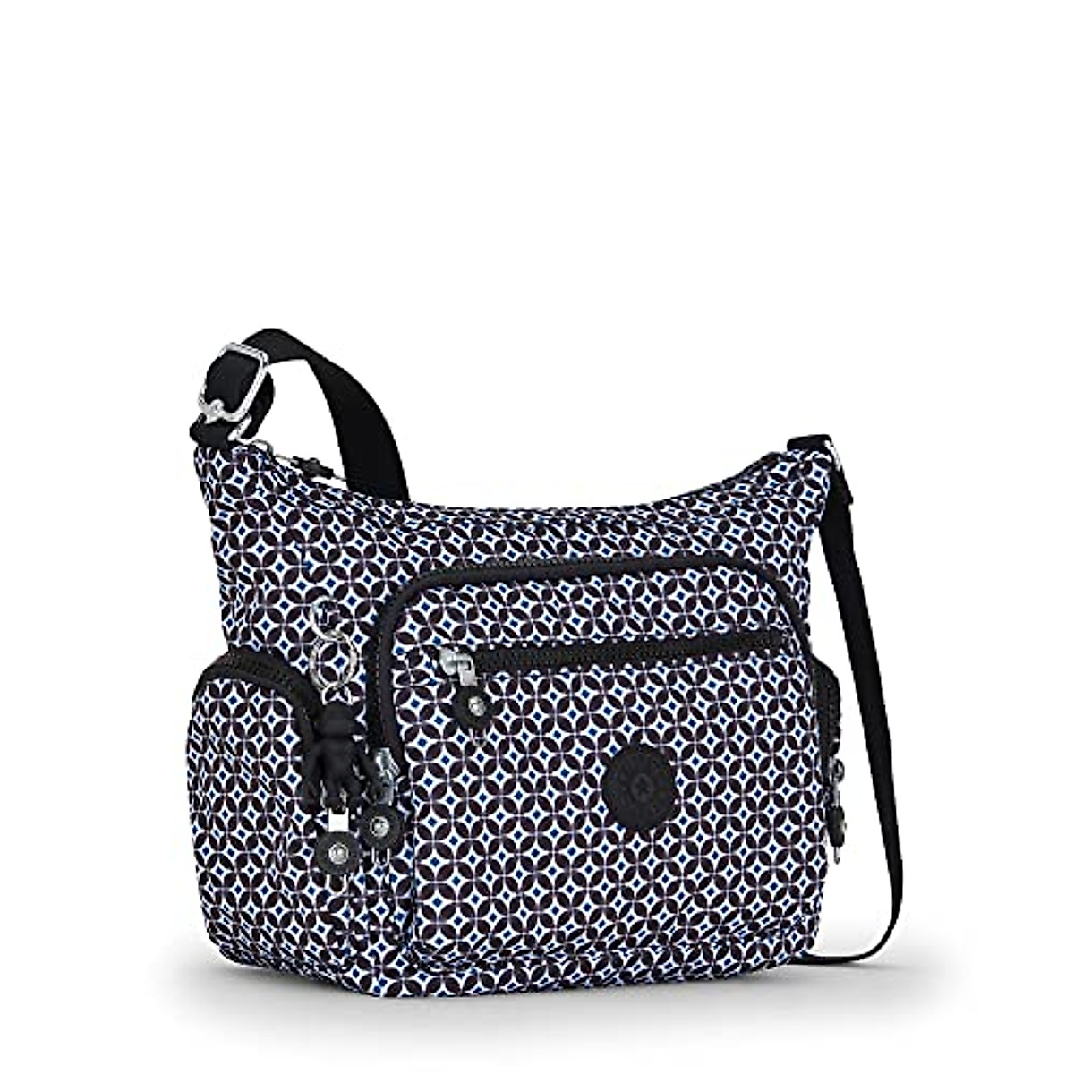 Kipling Gabbie Small Printed Crossbody Bag Blackish Tile