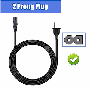 CJP-Geek 5ft AC in Power Cord Outlet Socket Cable Plug Lead Replacement for Panasonic Sony Playstation ETC 195, Sony Playstation PS1 & Sony Playstation PS2