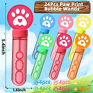 24Pack Mini Bubble Wand Toys Kids Party Goodie Gift Bag Stuffer Fillers,Birthday Party Favors Supplies for Boys Girls,Camping Classroom Prizes Treats