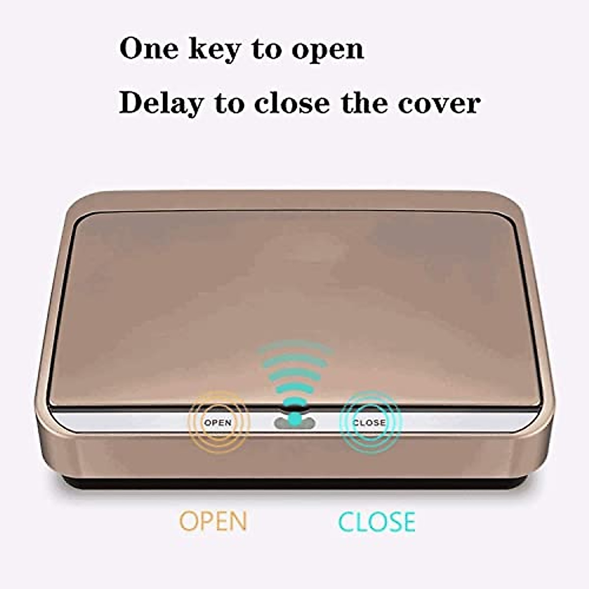 YIRENZUI 12 Liter Intelligent Trash Can Smart Sensor Recharge Dustbin Automatic Sensor Electric Waste Bin Home Rubbish Can for Bathroom Kitchen Garbage Ideal opening speed, away from bacteria and viru