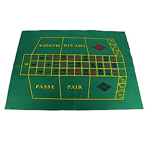 Leather&Arts 10 Inch Roulette Set Casino Game Kit Contains Plastic Roulette Wheel,Chips,Playing Cards,Felt Layout