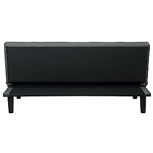 Lifestyle Solutions Erlanger Convertible Sofa, Dark Grey