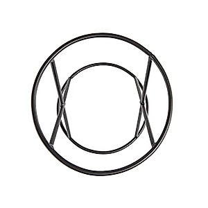 Alpine Corporation SLL1770HH Gazing Globe Metal Stand, 9" L x 9" W x 10" H, Black