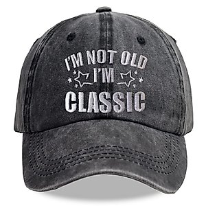 Retirement Gifts for Women Men, I'm Not Old I'm Classic Hat, This Legend Has Retired Baseball Cap for Birthday Retirees Senior Dad Mom Grandpa Grandma