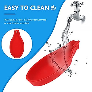 Cabilock 2pcs Spoon Rest Silicone Soup Ladle Silicone Holder Silicone Spatula Rest Utensil Holder Cooking Spoon Holder Chopsticks Rest Chopstick Rest