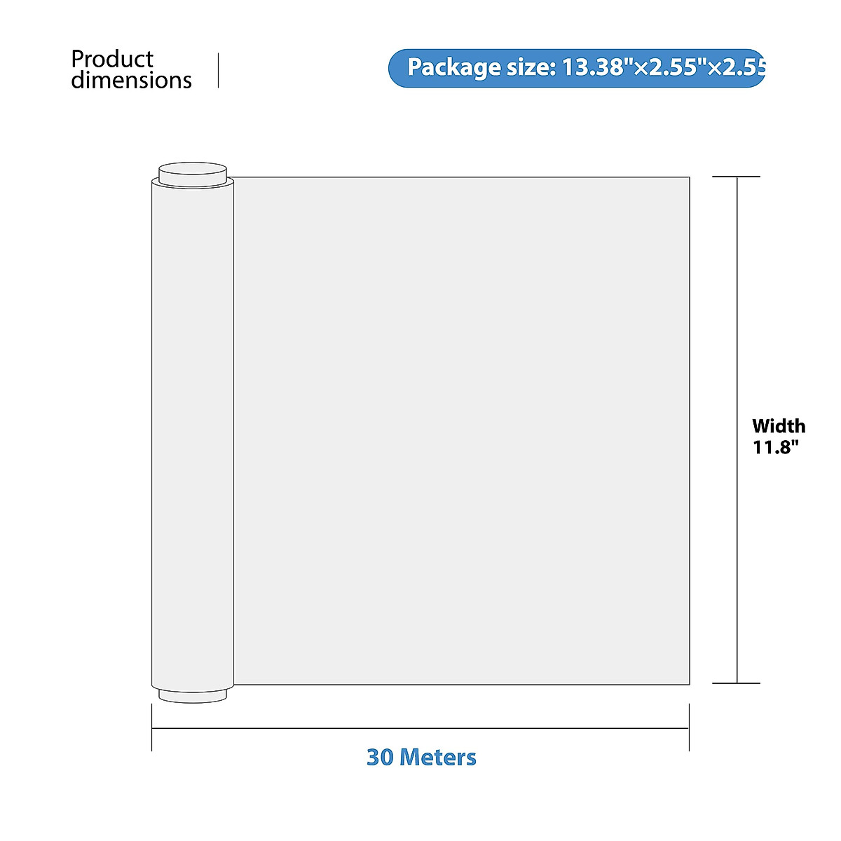 Plastic Food Wraps 12 Inch x 100 Square Foot Plastic Food Wrap with Slide Cutter, Microwave Safe, BPA-Free, Clear Plastic Food Wrapping Film, Non Tear, Ideal for Containers, Food Storage