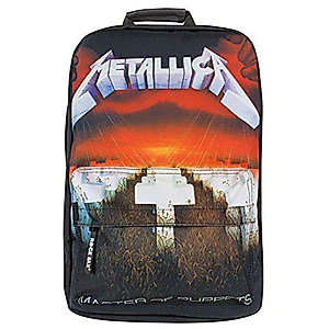 Rock Sax Metallica Master Of Puppets Men's Zip Fastening Band Backpack