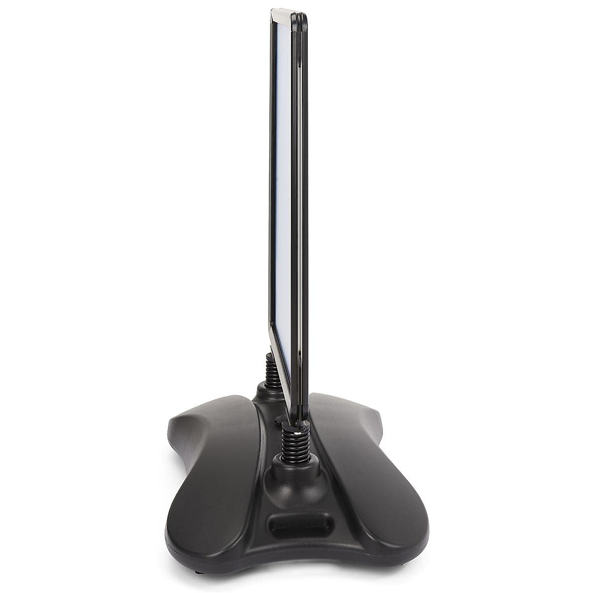 Displays2go Outdoor Sidewalk Snap Open Sign Frame, Wheeled Base, 22x28-Inches, Double-Sided, Black (PS1528BLK)