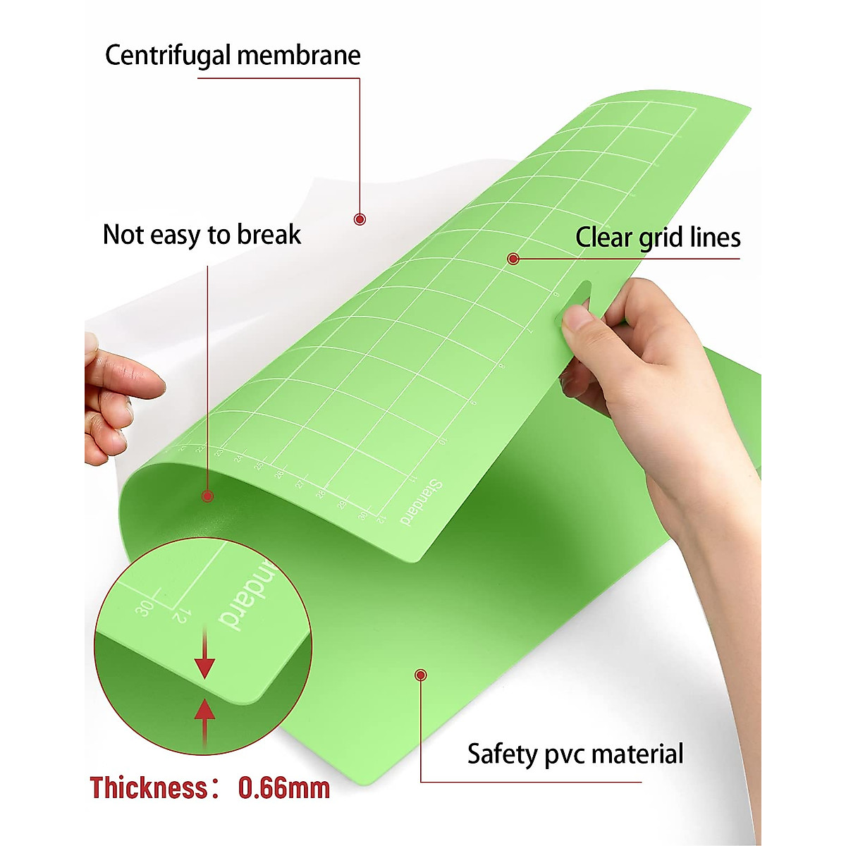 Colemoly 12x12 Cutting Mat 9 Pack Standard for Cricut Maker/Maker 3/Explore 3/Air 2/Air/One Cut Cards 2 Pack Scraper Green Grip Sticky Cricket Replacement Accessories Pad for Supplies,Quilting