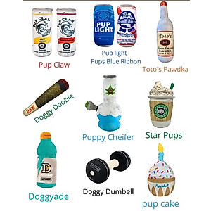 Nestpark Dog Birthday Toy - Pup Cake Puppy Birthday Dog Toy Cupcake Plush Squeak and Crinkle Dog Birthday Gift